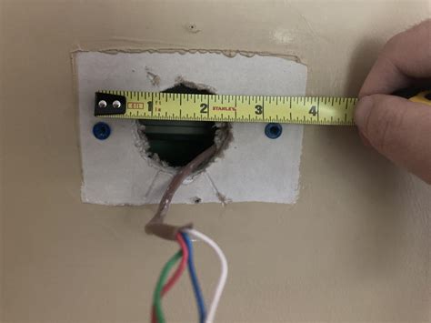 Screw Spacing For Nest Thermostat Trim Kit Steel Plate R Nest