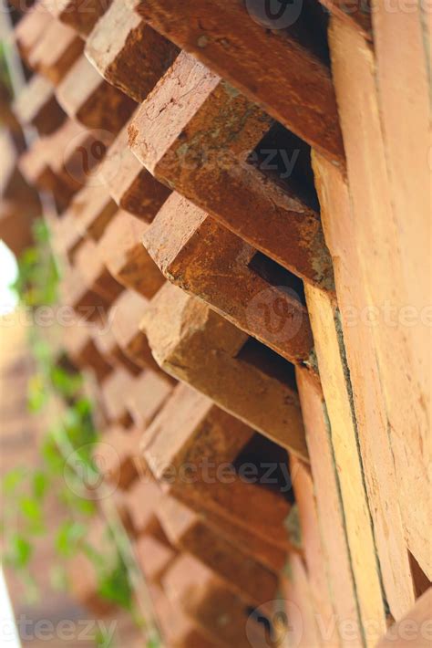 The Arrangement Of The Bricks Arranged In Such A Way Forms A Very Beautiful Building Wall