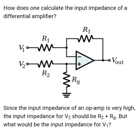 Solved How Does One Calculate The Input Impedance Of A