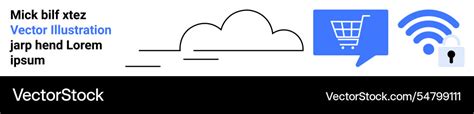 Cloud Computing E Commerce And Network Security Vector Image