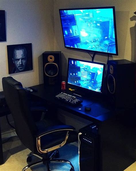 1000 Images About Gaming Rigs Work Station On Pinterest Gaming Setup Monitor And Computer Setup