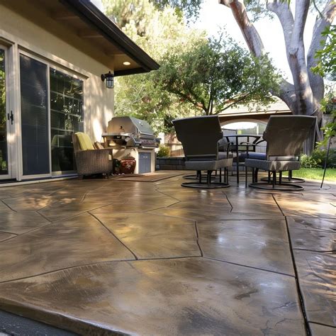Modern Stamped Concrete Patio Ideas For Contemporary Outdoor Spaces