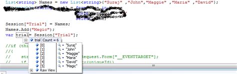 c storing and retrieving multiple values in a single session stack