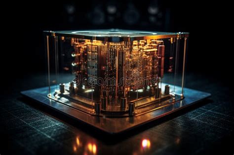 Quantum Computer With Qubits Changing State Achieving Quantum Supremacy Conceptual