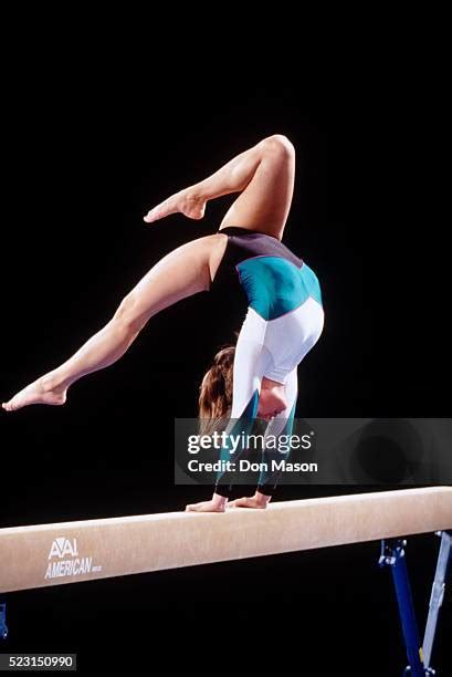 Gymnast Beam Photos And Premium High Res Pictures Getty Images