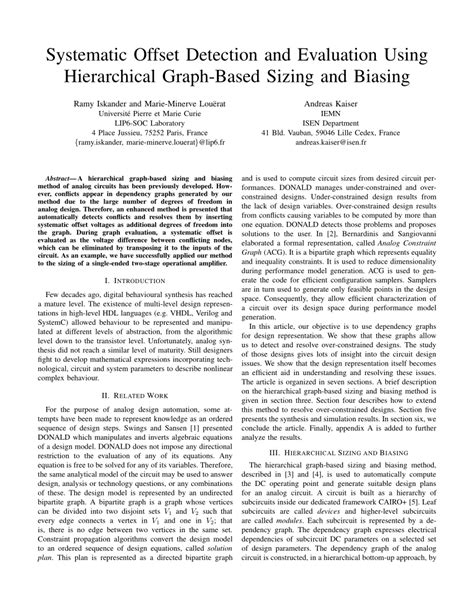 Pdf Systematic Offset Detection And Evaluation Using Hierarchical