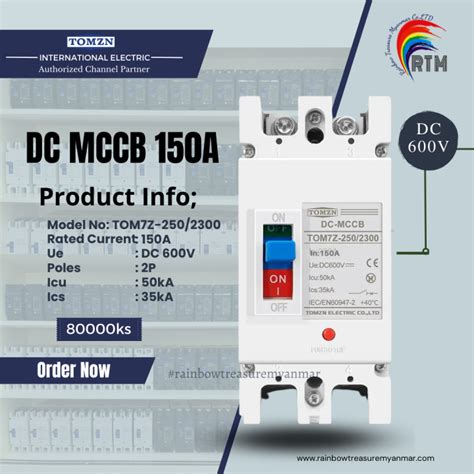 Dc Mccb 150a 600v Breaker Mm