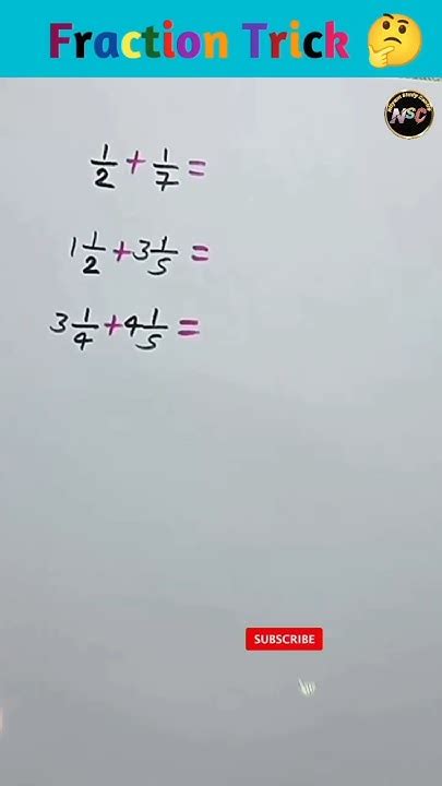 Fraction Simplication Shortcut Tricks Maths Simplification Shorts
