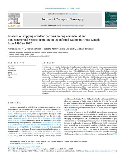 Pdf Analysis Of Shipping Accident Patterns Among Commercial And Non Commercial Vessels