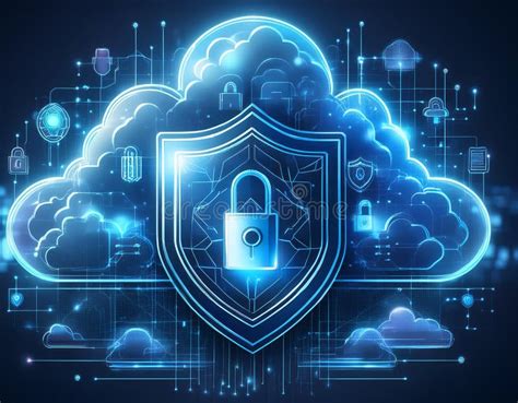 Digital Clock Cloud Computing With Secure Data Transfer Cybersecurity