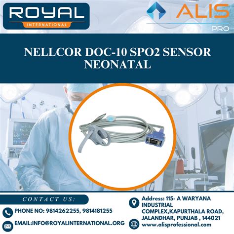 Nellcor Doc 10 Spo2 Sensor Neonatal At Best Price In Jalandhar Royal International