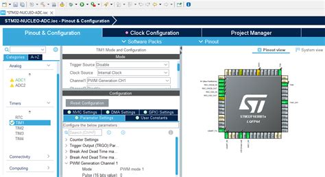 Stm32f103 Nucleo 64 Adc With Polling Interrupt And Dma Mode