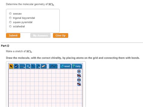 Determine The Molecular Geometry Of SCL Make A Chegg Com