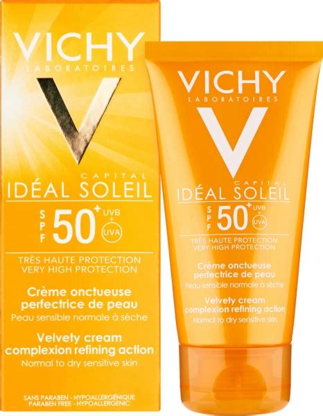 Крем солнцезащитный для лица Vichy Ideal Soleil Velvety Cream SPF50 ...