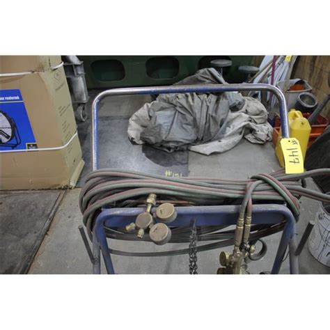 Cutting Torch And Cart C W Hose Torch And Gauges