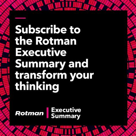 University Of Toronto Rotman School Of Management On Linkedin Heads Up The Latest Episode Of