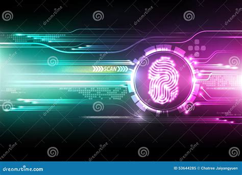 Abstract Technology Backgroundsecurity System Concept Stock Vector Illustration Of