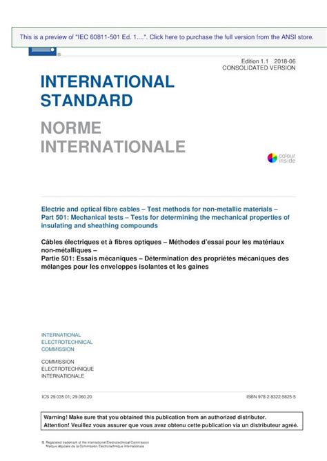 PDF CONSOLIDATED VERSION INTERNATIONAL STANDARD NORME 2021 6 21 IEC 60811 501 Edition