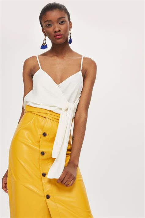 Tie Detail Camisole Top Topshop Topshop Outfit Fashion Tops