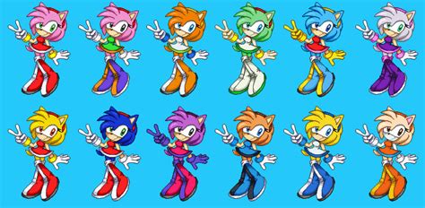 Amy Rose Pixel Art And Costumes By Javierdrawer On Deviantart