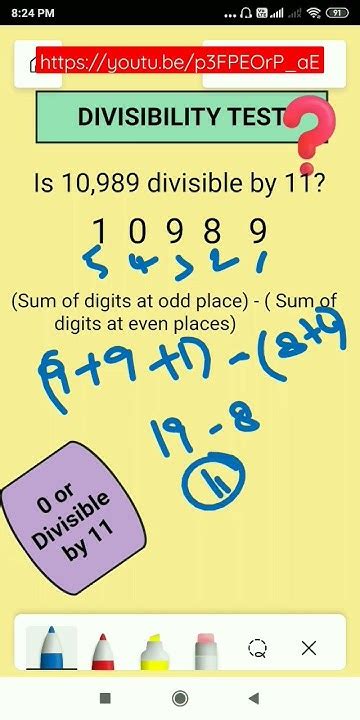 Maths Tricks Find Whether The Given Number Is Divisible By 11 Or Not Shorts Youtube