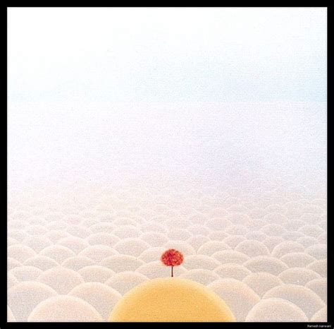 Red Tree On Yellow Ochere Hill Indian Contemporary Art Red Tree Contemporary Art