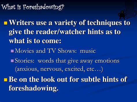 PPT What Is The Difference Between Foreshadowing And A Flashback PowerPoint Presentation ID