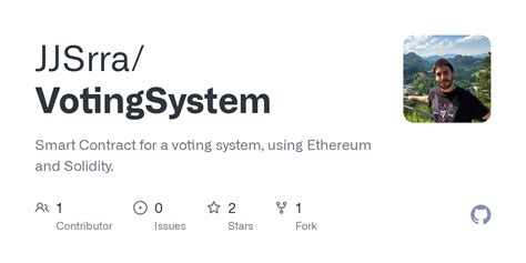 Github Jjsrravotingsystem Smart Contract For A Voting System Using