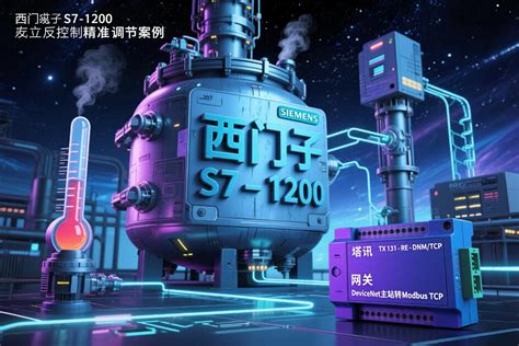 化工反应釜全流程监控中modbus Tcp 转devicenet协议下西门子 S7 1200 与温度传感器的智能化精准调控方案 塔讯技术 博客园