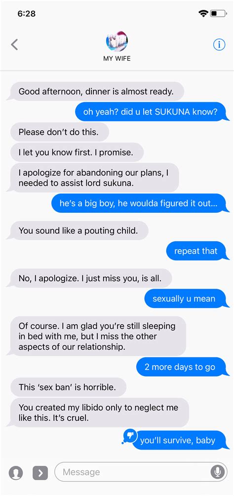 putting them on a sex ban ʚ incl gojo geto nanami toji choso sukuna higuruma shiu ino