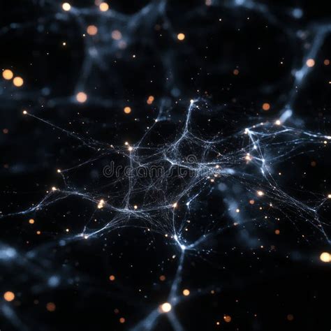 Glowing Neural Network Visualization Abstract Interconnected Web