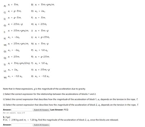 Solved Pt A Block Of Mass M Is Attached To A Block Of Chegg Com