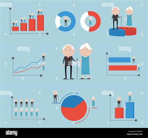 Aging Population Stock Vector Images Alamy