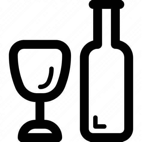 Bottel Glass Drink Alcohol Cup Icon Download On Iconfinder