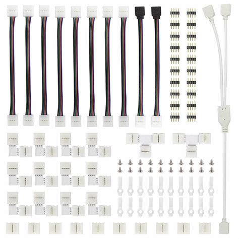 4 Pin Rgb Led Strip Light Connector With Wire 3528 Grandado