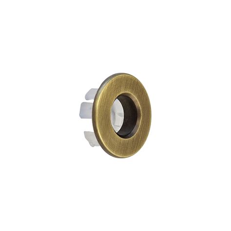 Drench Ring Style Basin Overflow Cover Cap Brushed Brass Tap Warehouse