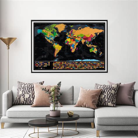 The Best Way To Frame A Scratch Map