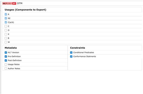 configuration for date and time data types and primitive data types