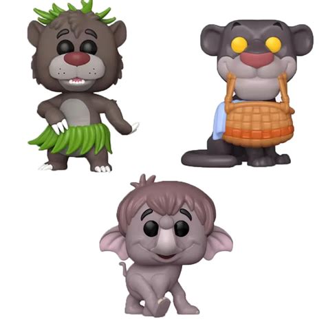 Funko Pop Disney The Jungle Book Baloo 1474 Bagheera 1475 Hathi Jr 1476