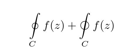 Fontsize How To Make Bigger The Contour Integral Symbol TeX LaTeX Stack Exchange