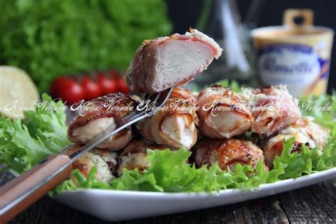 Куриное филе запечённое в беконе 8 фото в рецепте