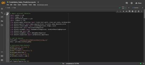Shashank Reddy On Linkedin Datascience Machinelearning Python Salesprediction Ai Btechjourney