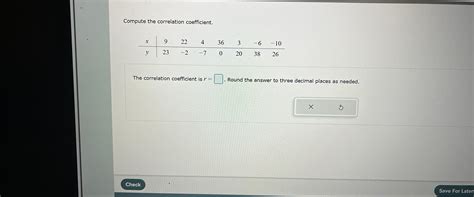 Solved Compute The Correlation Chegg