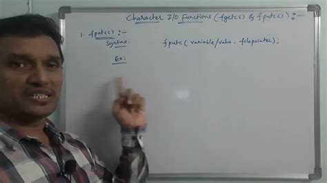 Character Io Functionsfgetcandfputc With Programs Using Files In C File Handing C