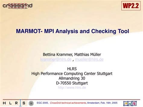 ppt marmot mpi analysis and checking tool powerpoint presentation