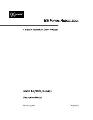 Fanuc Beta Series Manuals User Guides CNC Manual