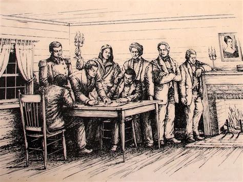 The Signing Of The Treaty Of New Echota