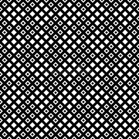 Abstract Black And White Seamless Diagonal Square Pattern Background Stock Vector Illustration