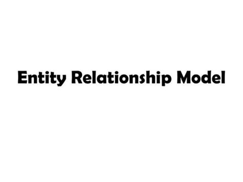 Er Model Ppt Pptx Databases Computer Software And Applications