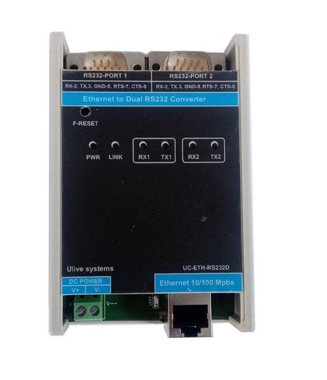 Ethernet Dual Serial RS Converter Model Name Number UC ETH RS D At Piece In